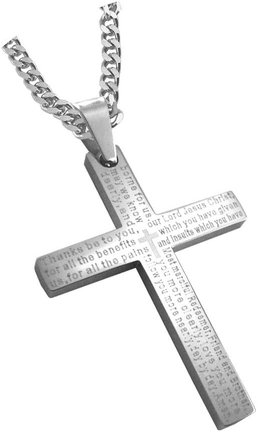Rapid Spirit The Prayer of St Richard Silver English Prayer Cross ...