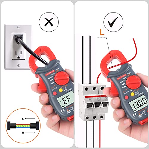Snapklik.com : Multimeter,2000 Count Digital Clamp Meter,Volt Meter For ...