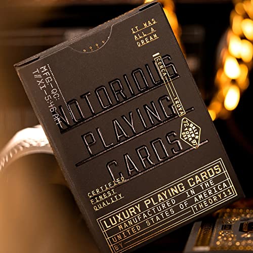 Theory 11 Notorious B.I.G. Playing Cards – Premium Gold Foil Backed ...