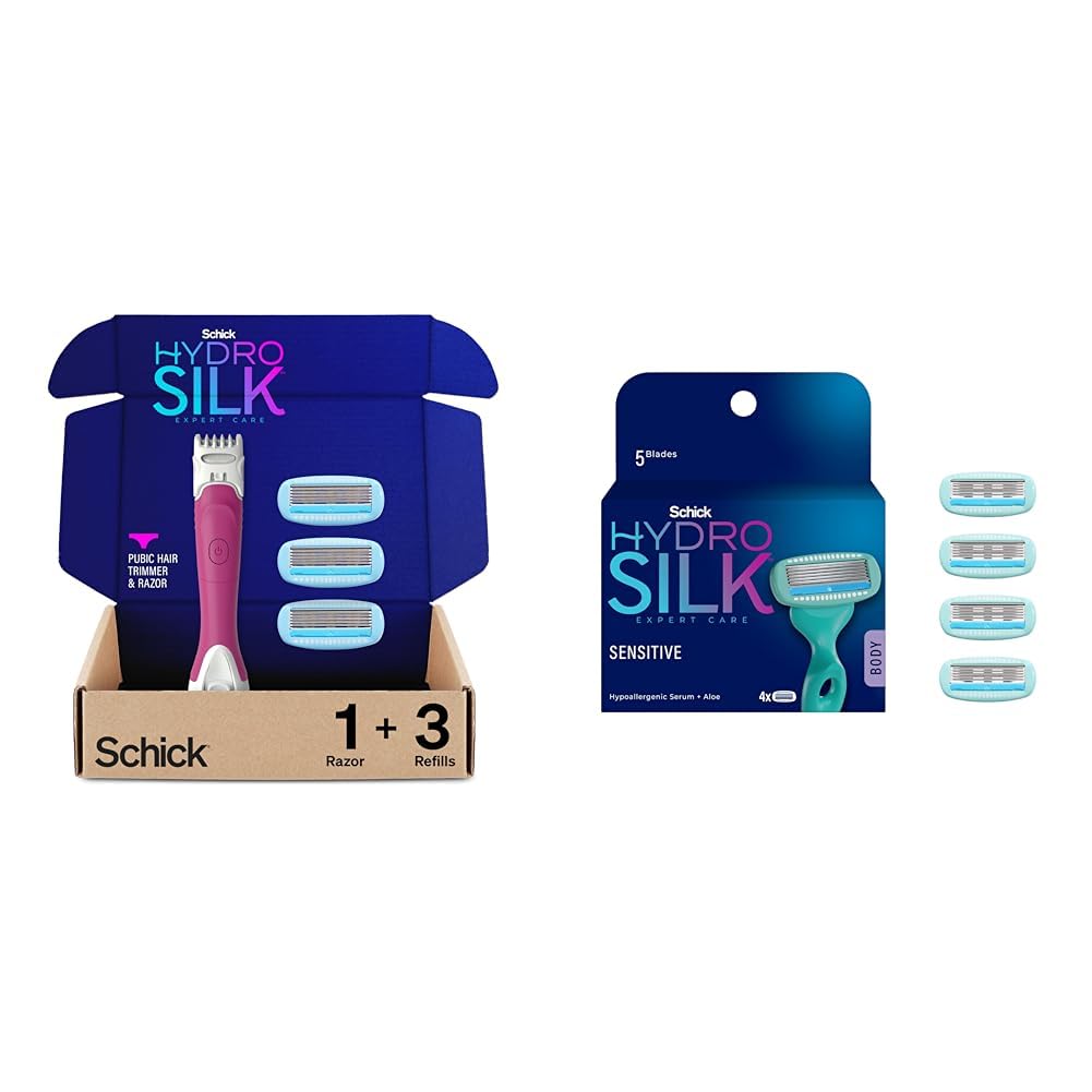 Amazon.com: Schick Hydro Silk Trimstyle Bikini Razors with Trimmer |5 ...