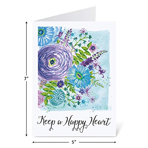 Snapklik.com : Happy Heart Thinking Of You Greeting Cards - Set Of 8 (4 ...