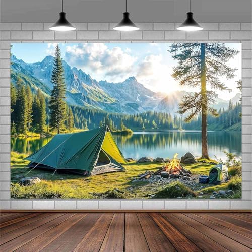 Amazon.com : 7X5FT Camping Backdrop, Outdoor Adventure Travel Holiday ...