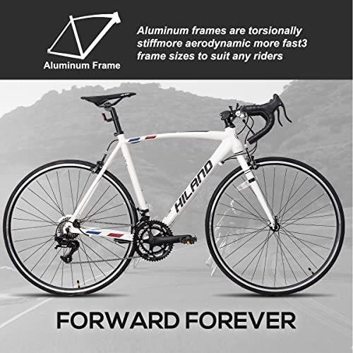 Hiland 700C Road Bike 14 Speed Lightweight Aluminium Frame for men ...