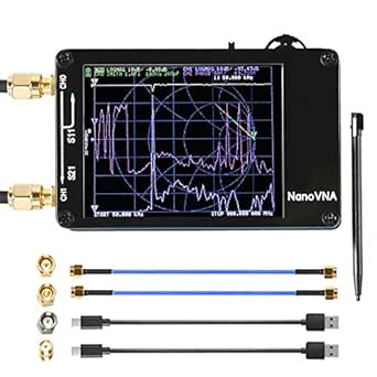 NanoVNA 10KHz-1.5Ghz Vector Network Analyzer Kit MF HF VHF UHF 2.8 ...