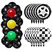 Amazon.com: 66 Pcs Car Party Decorations Inflatable Tires Traffic Light ...