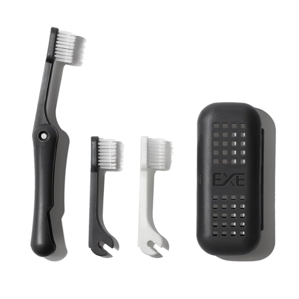 Amazon.com: Minibox Folding Travel Toothbrush with Dual-Length Bristles ...