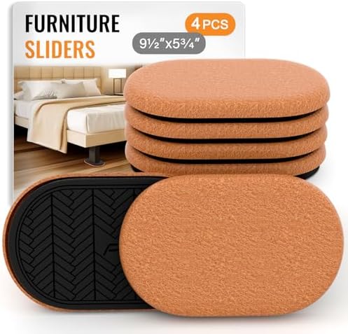 Felt Furniture Sliders for Hardwood Floors Large 4 PCS 24cm x 14.5cm ...