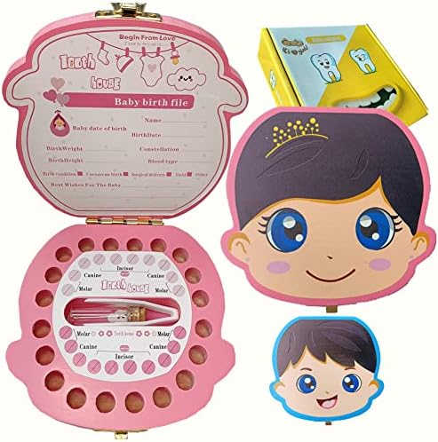 Amazon.com: Baby Tooth Keepsake Box,Tooth Fairy Box,Wooden Tooth Box ...