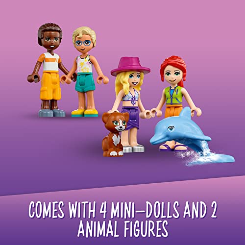 LEGO Friends Vacation Beach House 41709 Building Kit; Gift for Kids ...