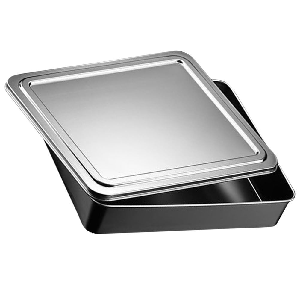 Amazon.com: UPKOCH Covered Cake Pan, Stainless Steel Baking Pan ...