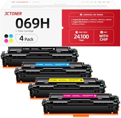 Amazon.com: 069H 069 Toner Cartridge Set 4-Pack MF753Cdw High Capacity ...