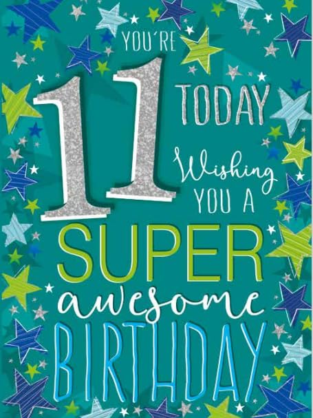 Eleventh Birthday Quotes Huge Happy 11th Birthday Photo Upload Card