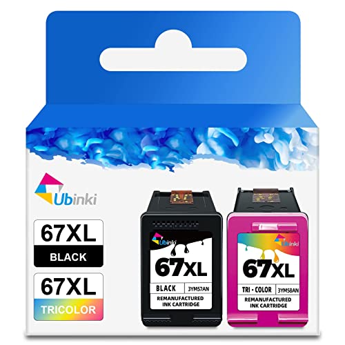 Ubinki Remanufactured Ink Cartridge Replacement for HP 67XL (Black ...
