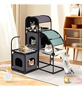Amazon.com : Cat Tree for Large Cat Indoor, Cat Tower, Cat Condo, Two ...