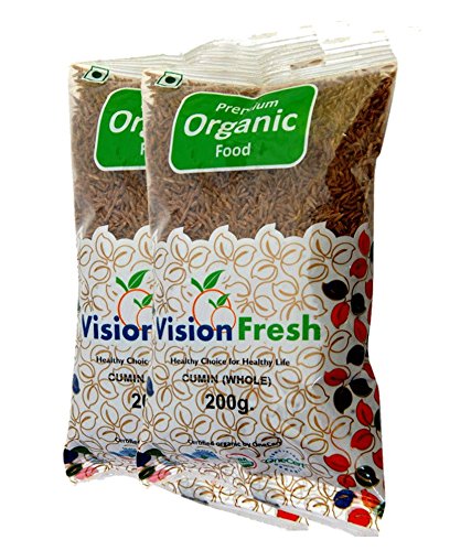Vision Fresh Organic Cumin Seed (Whole Jeera) - 400 grm - Pack of 2 ...