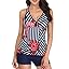 Amazon.com: Tempt Me Women Two Piece Swimsuit Tankini Tops with Shorts ...