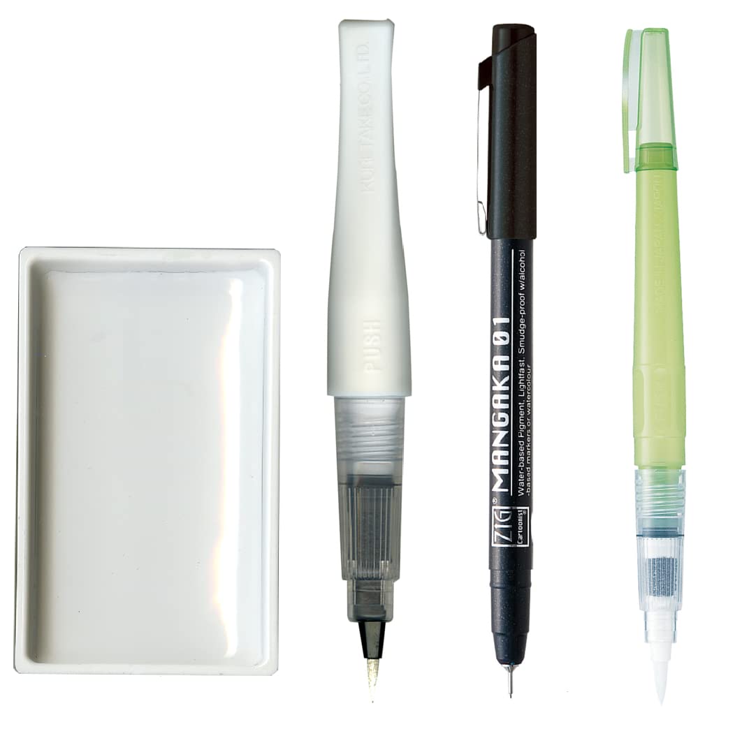 Zig Special Illustration Set [GANSAI TAMBI Pan White] Micron Pen 01 ...