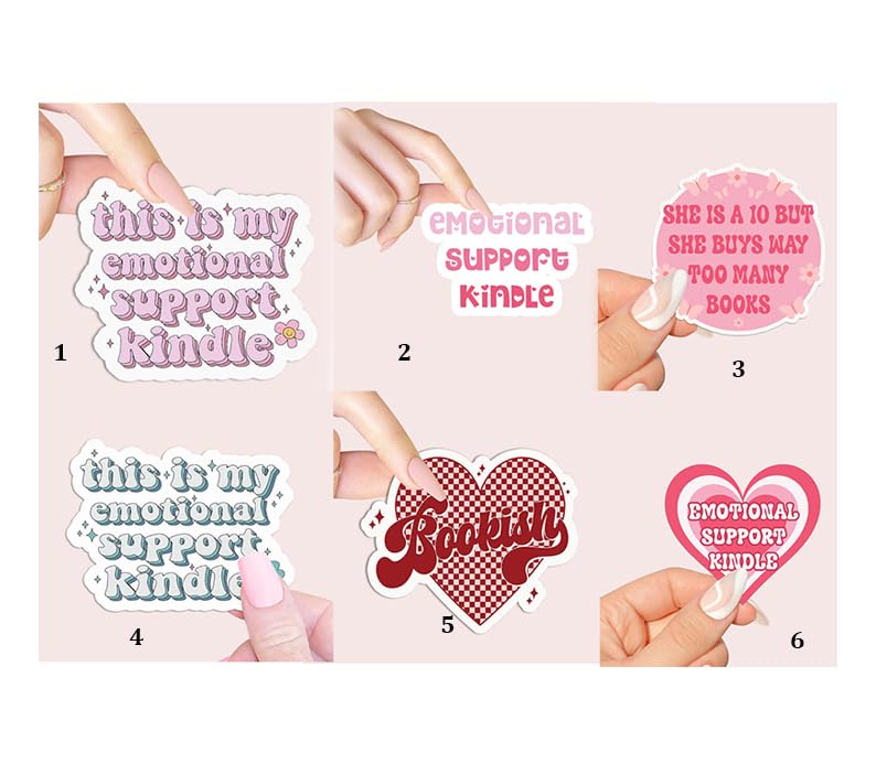 Amazon.com: Emotional support kindle sticker, kindle Sticker, Bookish ...