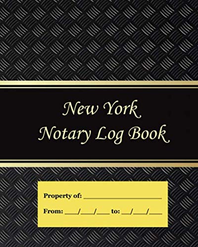 Amazon.com: New York Notary Log Book: Notary Records Journal:Official ...