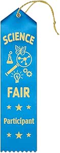 Amazon.com : RibbonsNow Science Fair Participant Ribbons - 25 Bright ...