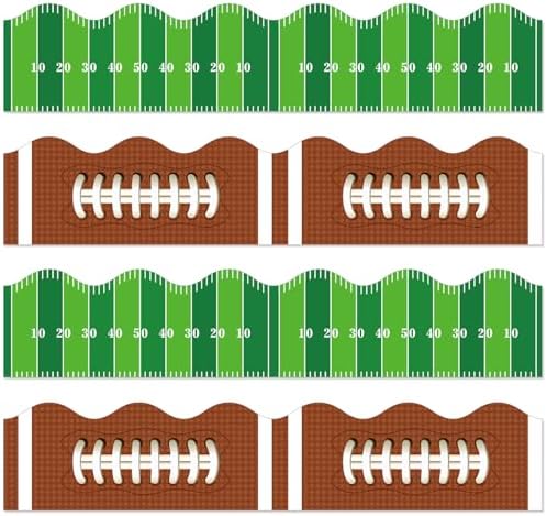 Amazon.com: Resurhang 160 Pcs Football Theme Party Cutout with Glue ...