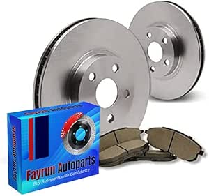 Amazon.com: (Front Brake Kit)(Heavy Tough-Series)(2 OEM Replacement Disc Brake Rotors + 4 Semi ...