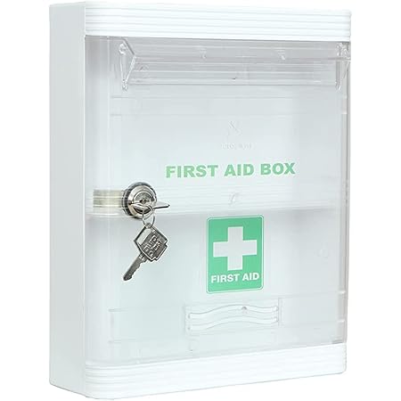 LEPOSE Plastic Wall Mountable First Aid Box/Emergency Medical Kit/First ...