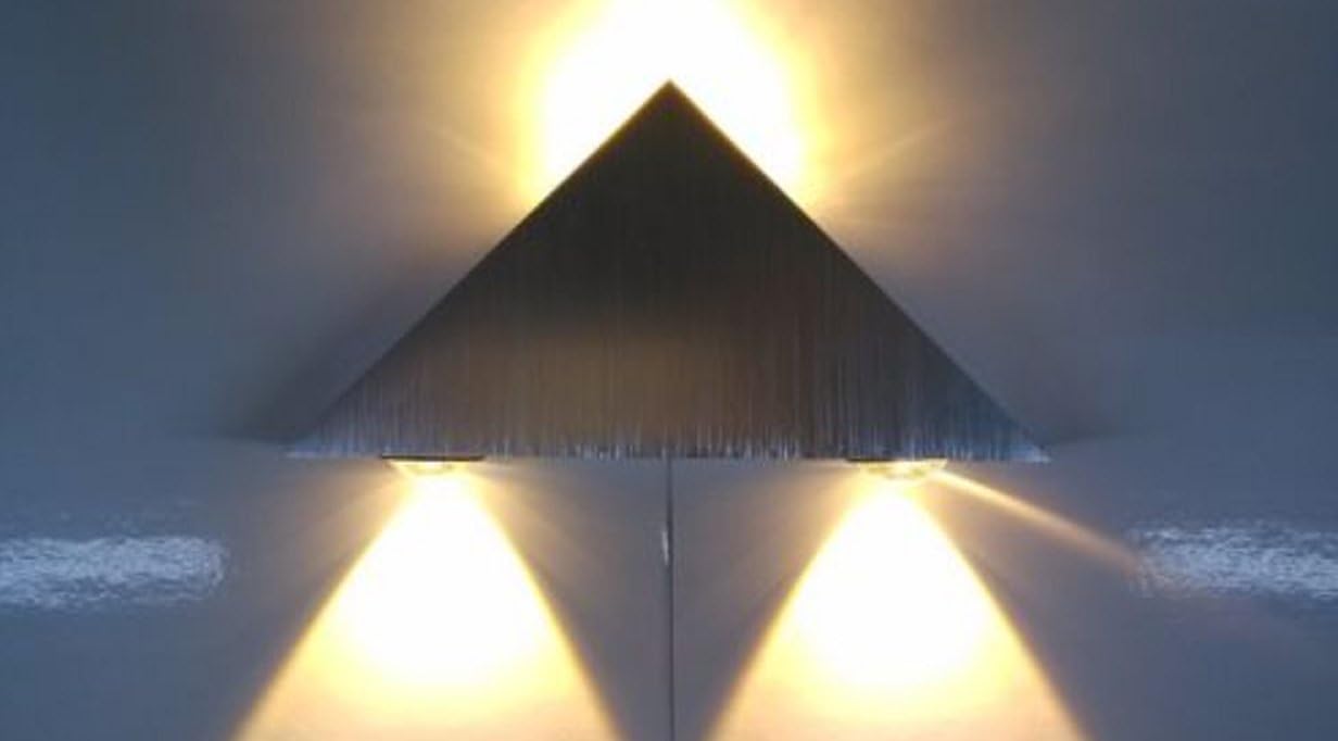 SisterYou Led Triangle Sconces Light Bulbs Wall Mount Fixture Outdoor ...