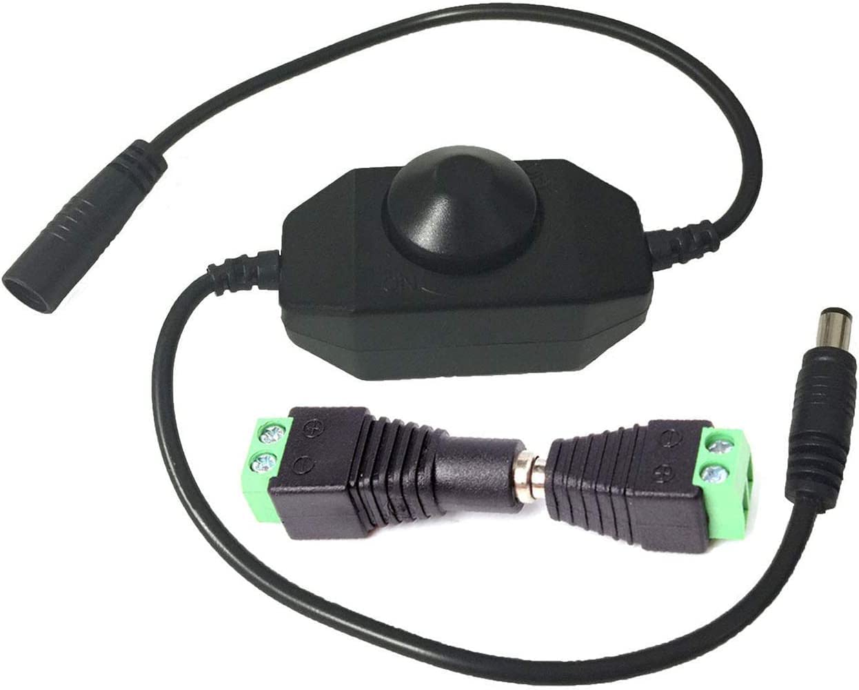 DHRUVPRO DC 12V-24V 6A LED Strip Dimmer Switch LED Tape Dimmer ...