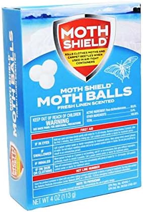 Amazon.com: Moth Shield Moth Balls 4oz Pack (4, Fresh Linen) : Health & Household