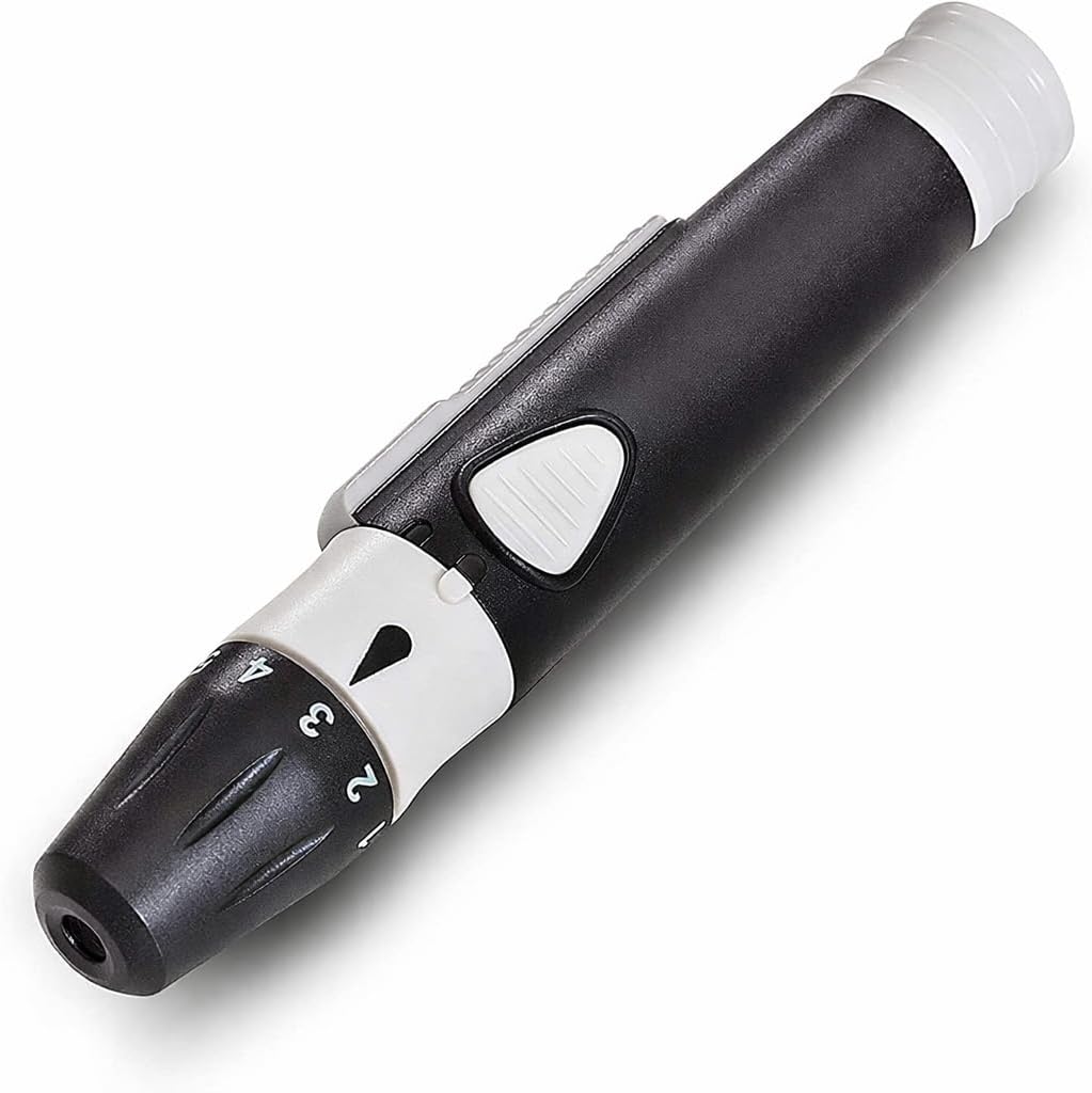 Amazon.com: Lancing Device with Lancet Ejector – 5 Adjustable Depth ...