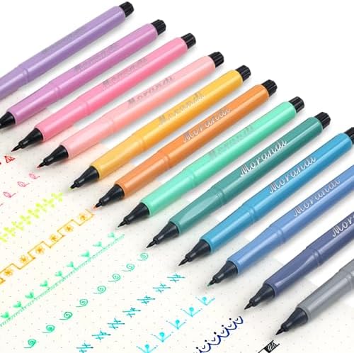 Amazon.com: HANKU Colored Felt Tip Pens Fine Point,0.38mm12pack,Fine ...