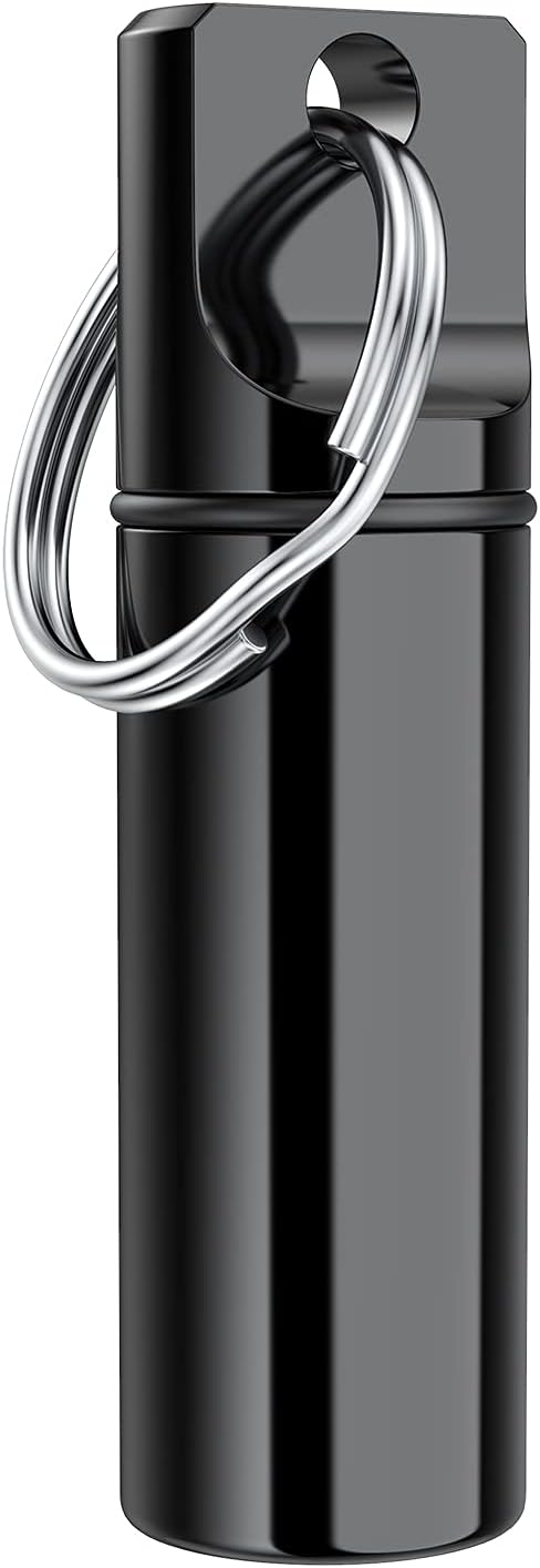 Amazon.com: Small Pocket Pill Box Keychain, Aluminium Alloy Portable ...