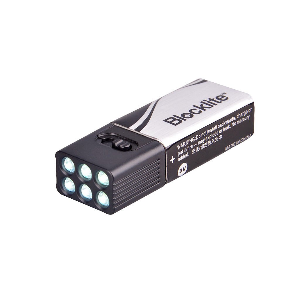 Lixada LED Flashlight Mini Flashlight Light Including 9 Volt Battery ...