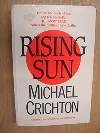 Rising Sun : Crichton, Michael: Amazon.in: Books