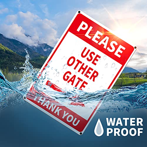 Please Use Other Gate Sign Aluminum 12×8 Inch Right Arrow Metal ...