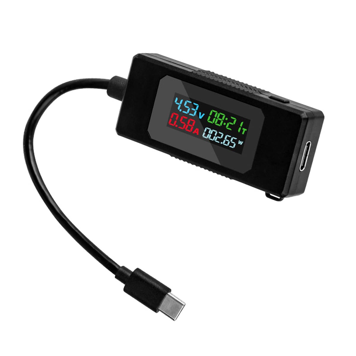 CY Adapter Type-C Voltage Current Power Capacity, Working Time Ammeter ...