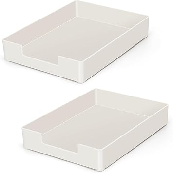 Amazon.com: Letter Tray/Paper Tray Organizer for Desk/Stackable Letter ...