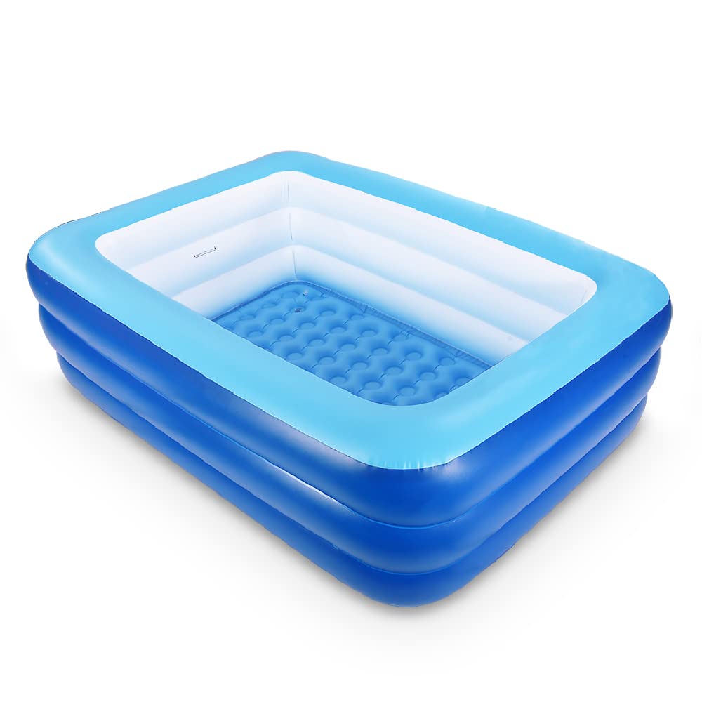 Inflatable Pools for Kids and Adults, 82" X 57" X 25" Kiddie Pools with ...