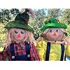 Amazon.com: RZ Express Studios 63"& 60" Scarecrow Large Sitting Couple ...