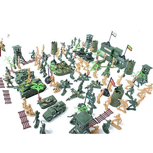 Generic Lot Army Combat Game Toys Soldier Set, 6cm - Pack of 122 ...