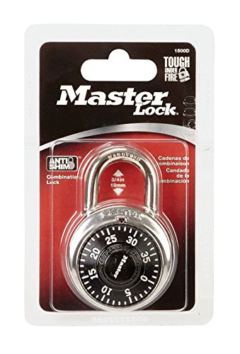 Master Lock Padlock, Standard Dial Combination Lock, 1-7/8 in. Wide, Blue, 1506D, Combination ...