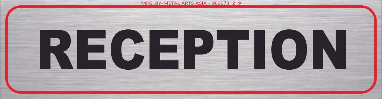 Metal Arts Asia Stainless Steel Sign I Reception I Self Stick Sign ...