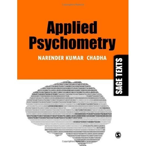 APPLIED PSYCHOMETRY, 1ST EDN: Narender Kumar Chadha: 9788132100782 ...