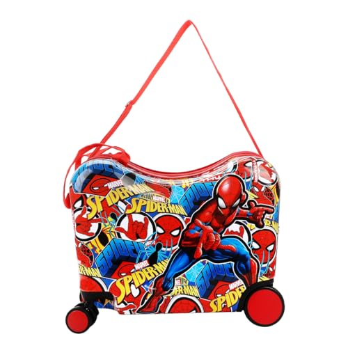 Bioworld Spider-Man All-Over Print 18″ Ride-On Luggage - Backpack Barn
