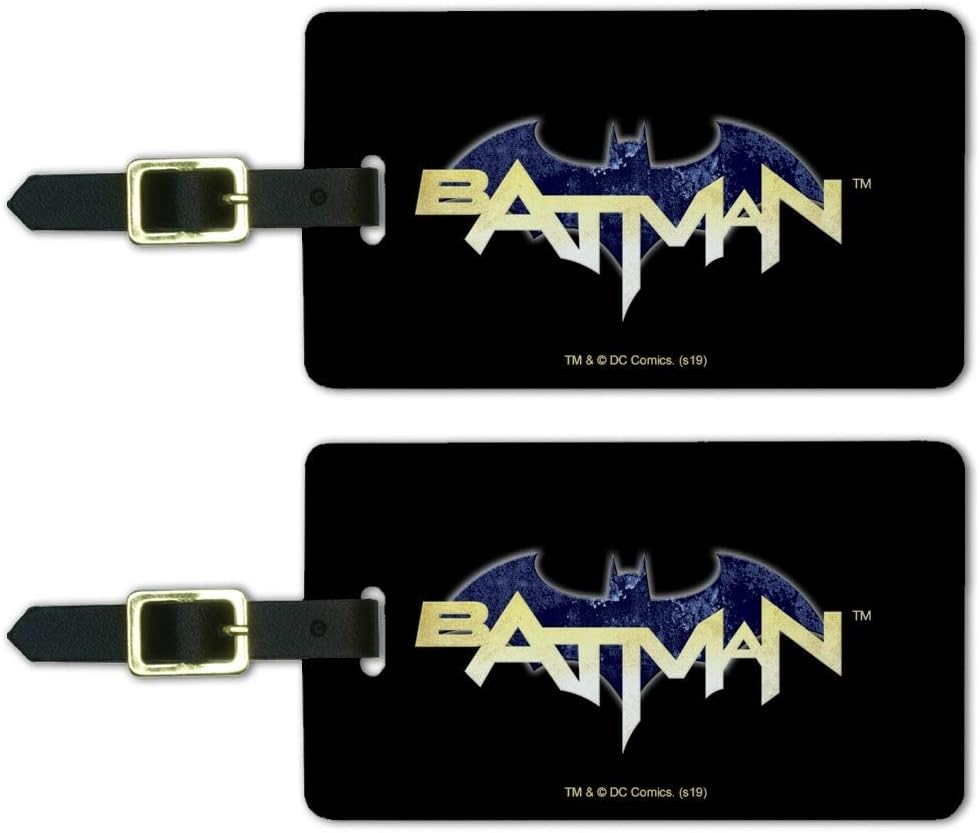 Amazon.com: Batman Logo Luggage ID Tags Suitcase Carry-On Cards - Set ...