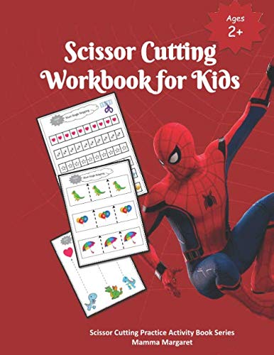 Scissor Cutting Workbook For Kids Spider Man Themed Scissor Cutting ...
