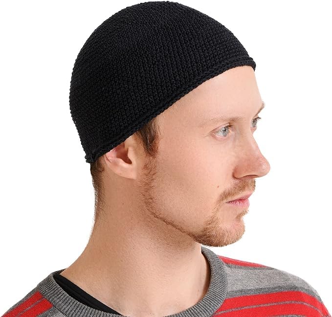 Buy ATHRAVFIT Headwear Kufi Hats for Men Muslim, Prayer Cap, Handicraft ...