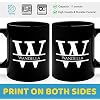 Amazon.com: Personalized Monogram Coffee Mug, Initial Letter W ...