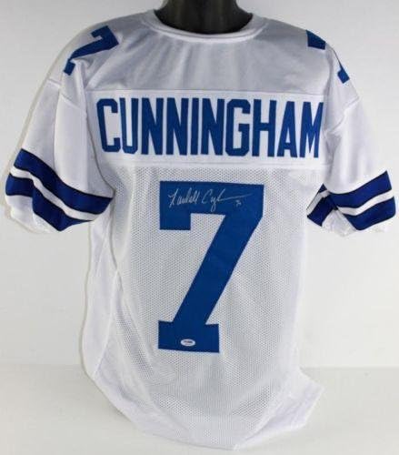 Randall Cunningham Autographed Jersey - Cowboys Itp - PSA/DNA Certified ...